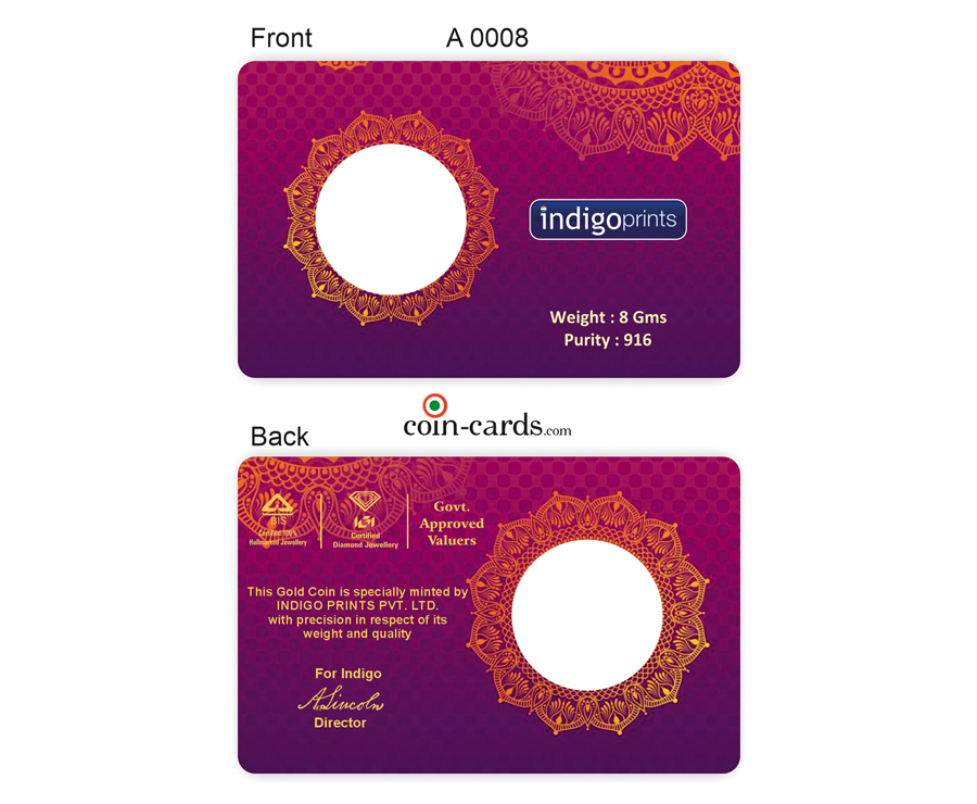 Coin Packaging Card
